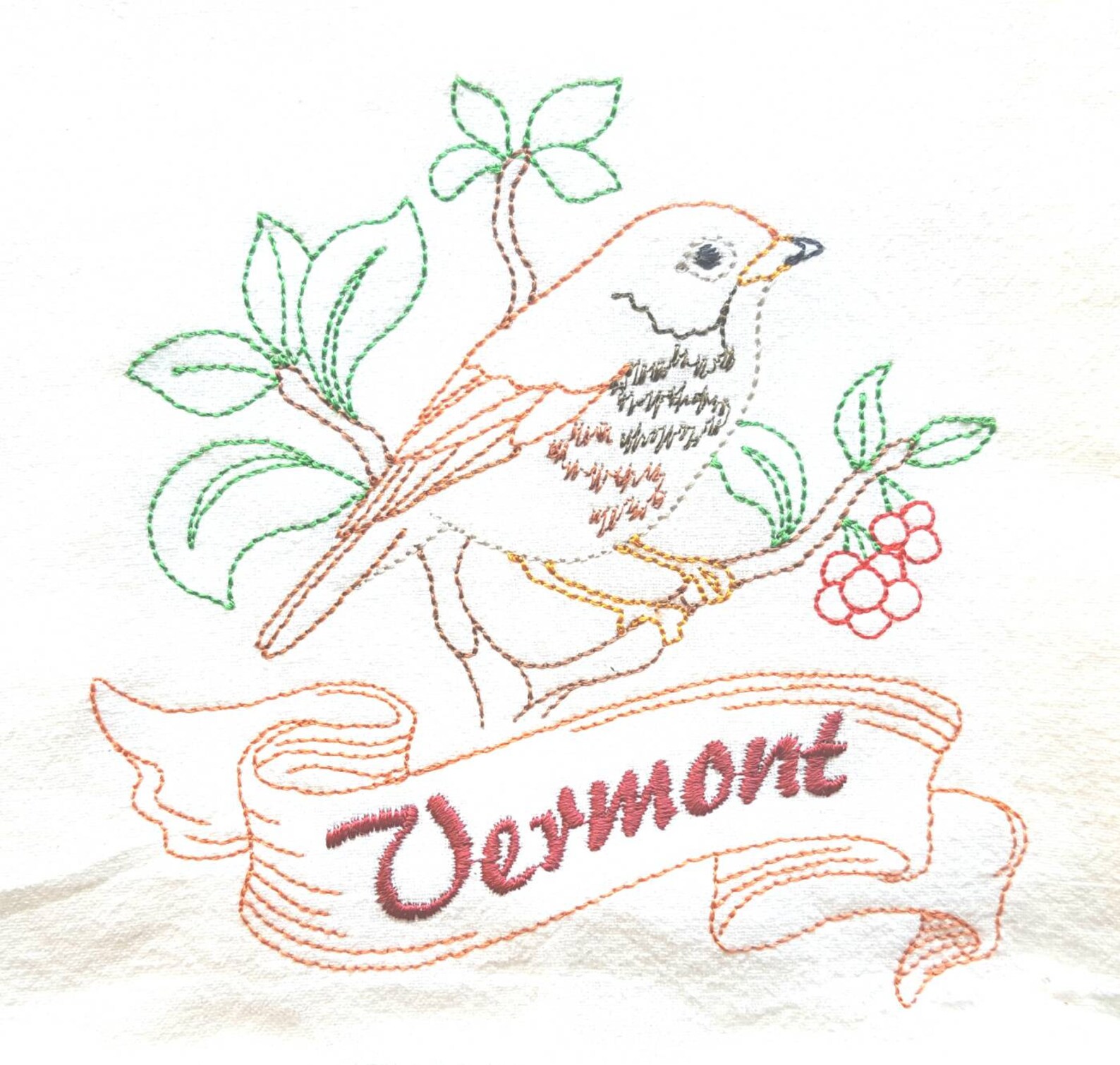 Vermont State Bird Hermit Thrush OR State Flower Red Clover | Etsy