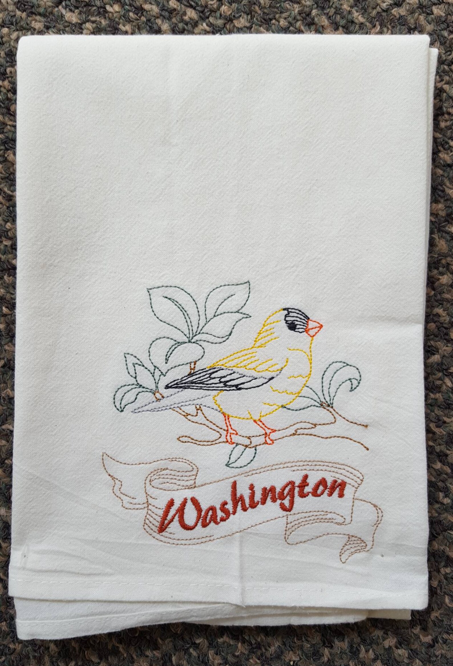 Washington State Bird Willow Goldfinch OR State Flower Rhododendron ...