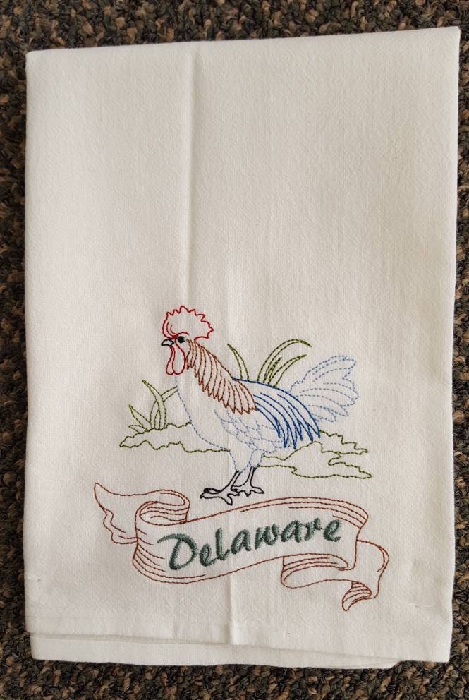 Delaware State Bird Blue Hen Chicken OR State Flower Peach | Etsy