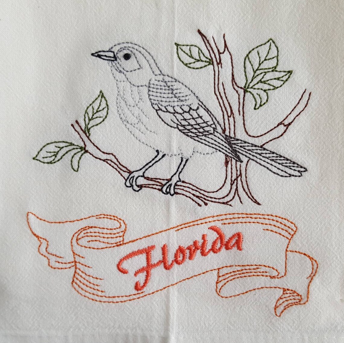 Florida State Bird Mockingbird OR State Flower Orange Blossom - Etsy