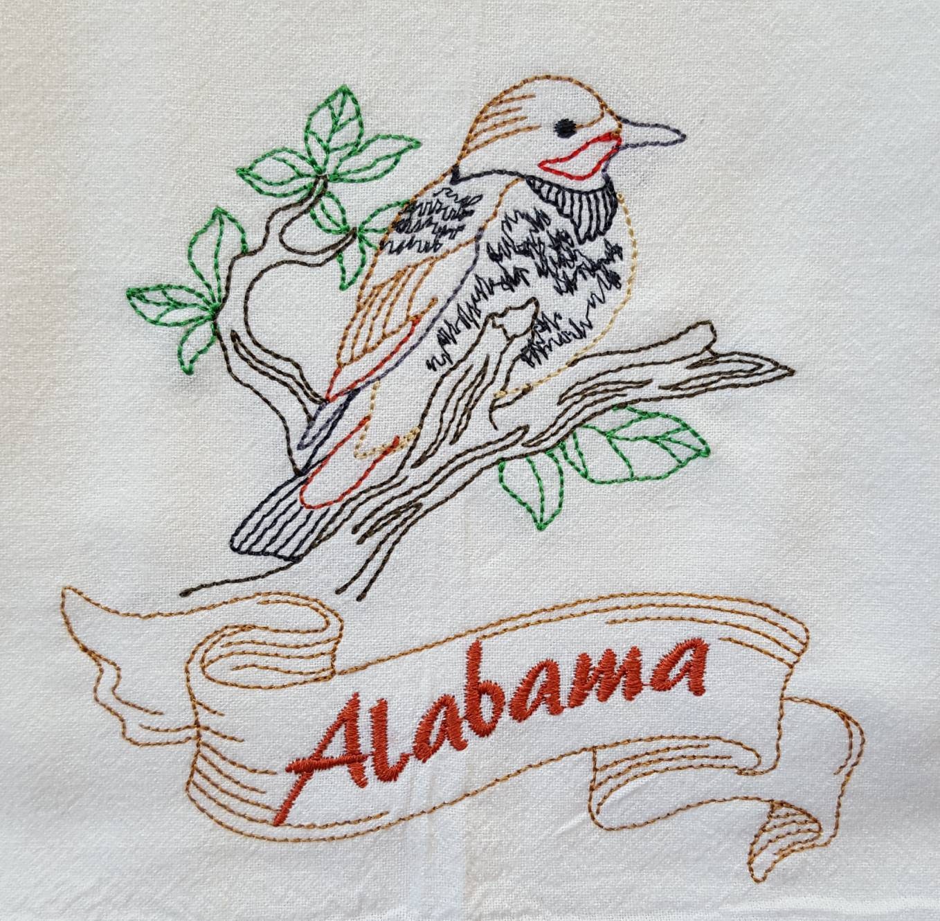 Alabama State Bird Yellowhammer OR State Flower Camellia Flour | Etsy