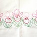 Lady's Slipper Border Machine Embroidered Flour Sack Dish - Etsy