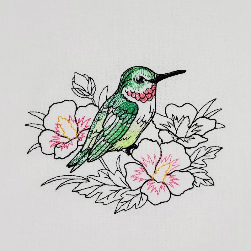 Embroidered Birds Towels - Etsy