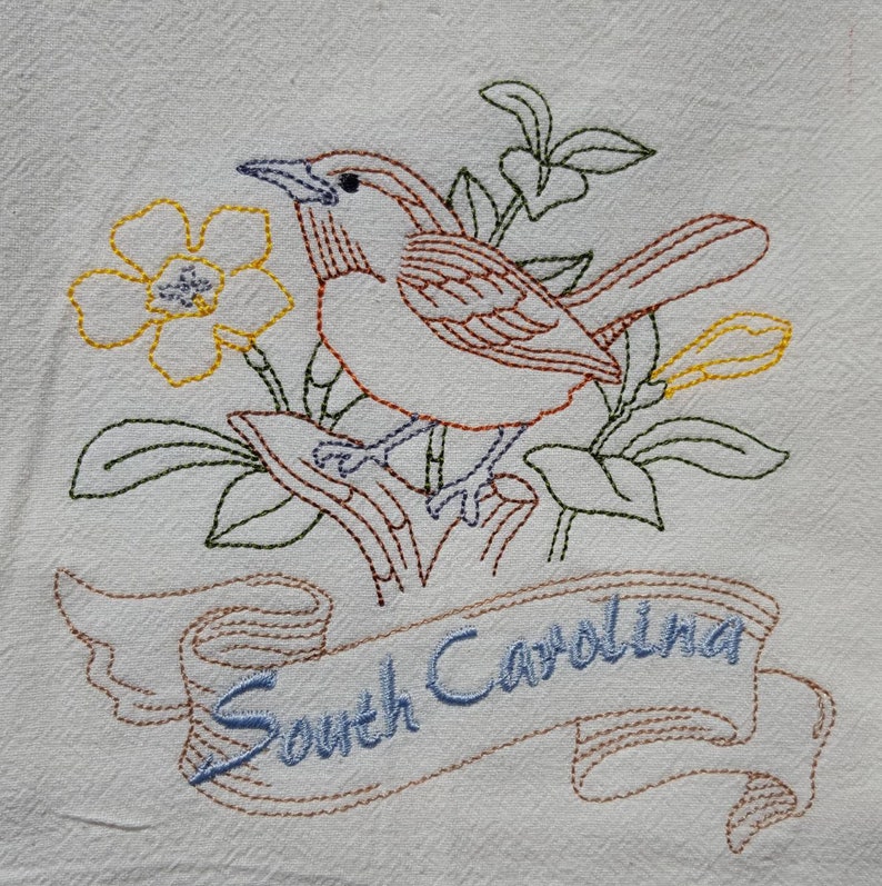 South Carolina State Bird Great Carolina Wren OR State Flower - Etsy
