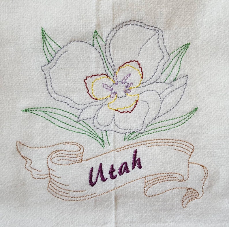 Utah State Bird California Gull OR State Flower Sego Lily - Etsy