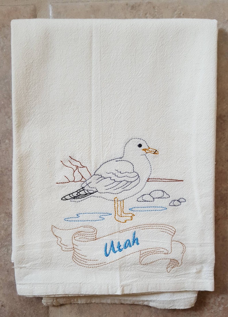 Utah State Bird California Gull OR State Flower Sego Lily - Etsy