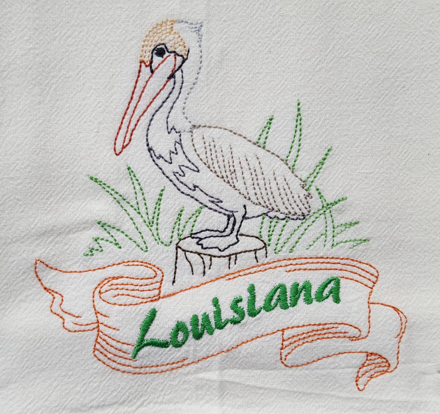 Louisiana State Bird Eastern Brown Pelican OR State Flower | Etsy