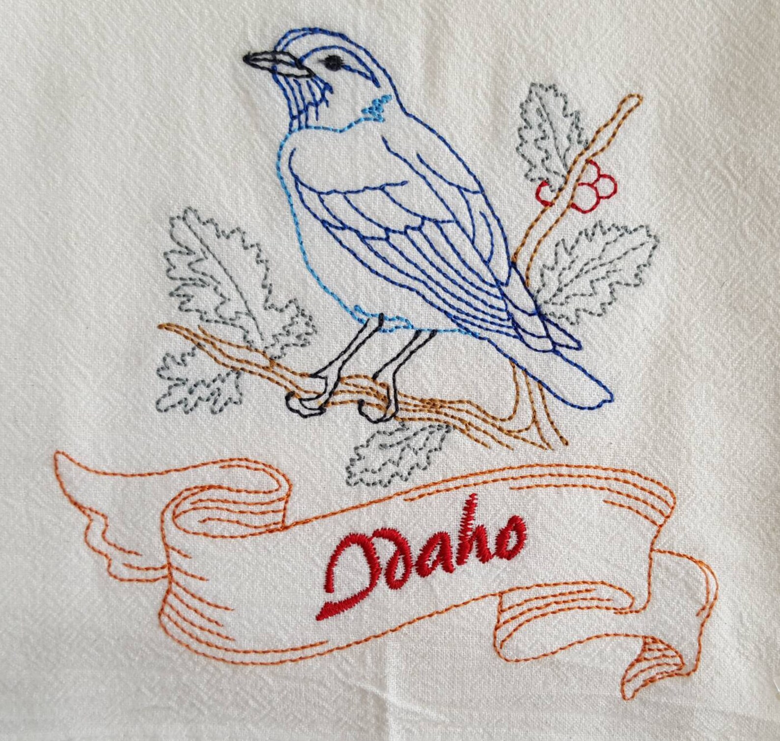 Idaho State Bird Mountain Bluebird OR State Flower Syringa - Etsy
