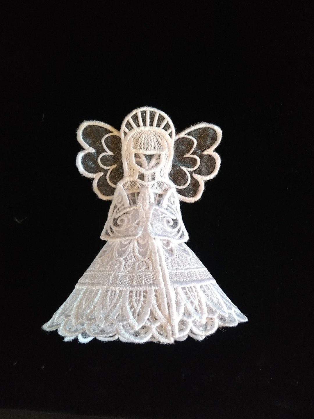 Free Standing Lace Angel Tree Topper - Etsy