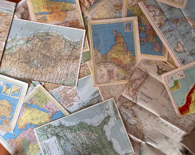 Vintage 1944 WWII Pilot Maps - Aeronautical Maps - Set of 23 - Etsy
