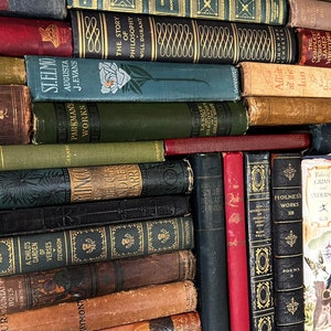 Vintage Book Set by Color, Custom Old Books Decor, Wedding Centerpiece ...