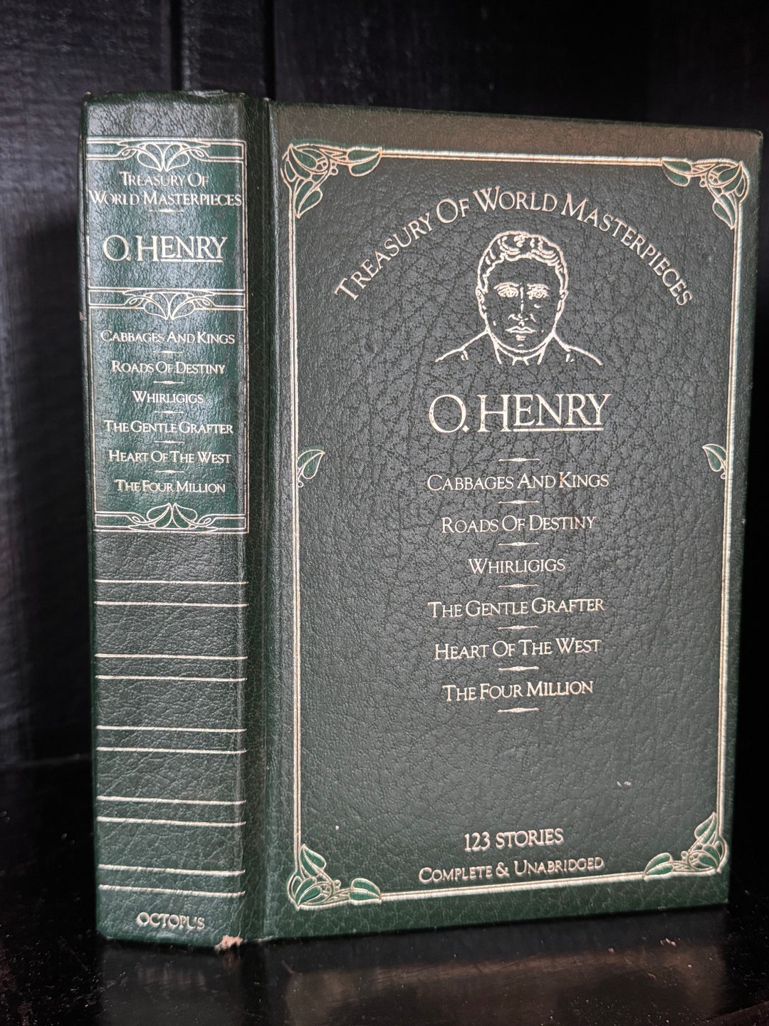 The Works of O Henry Vintage Book Leather Bound Gold Gilded Embossed ...