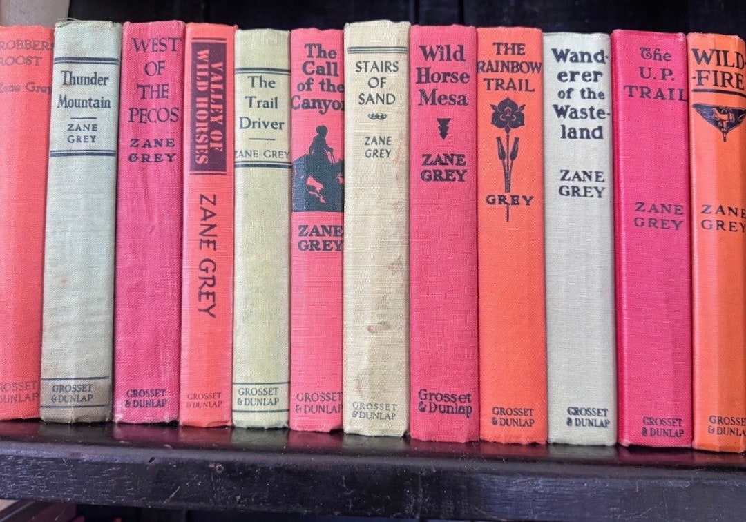 Zane Gray Vintage Books Classic Literature Decorative Book Gift Book ...