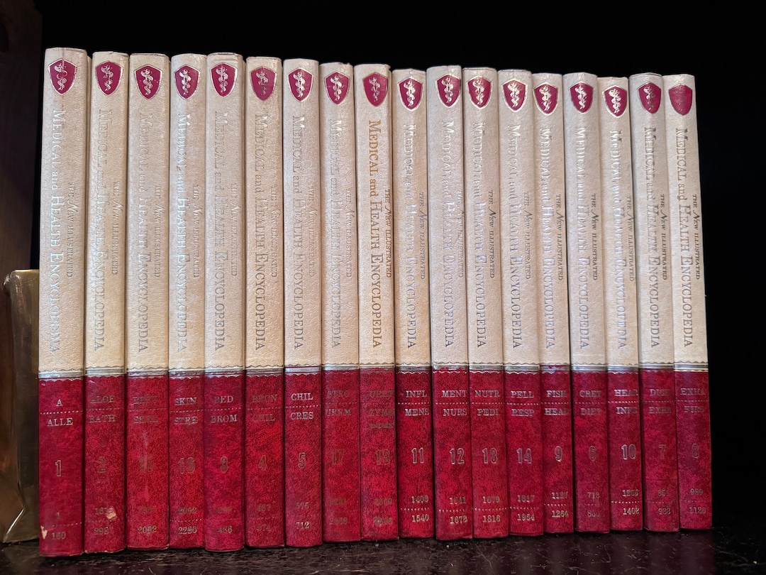 Complete Set 18 Volumes Vintage Medical Health Encyclopedia Books ...