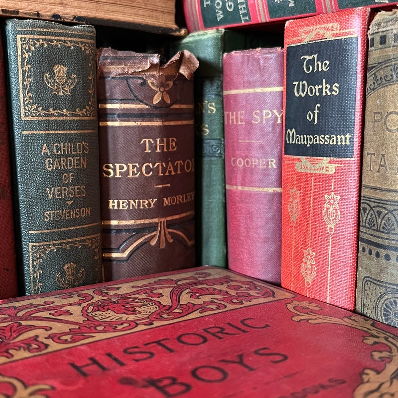 Antique Lot Blue Books - Etsy