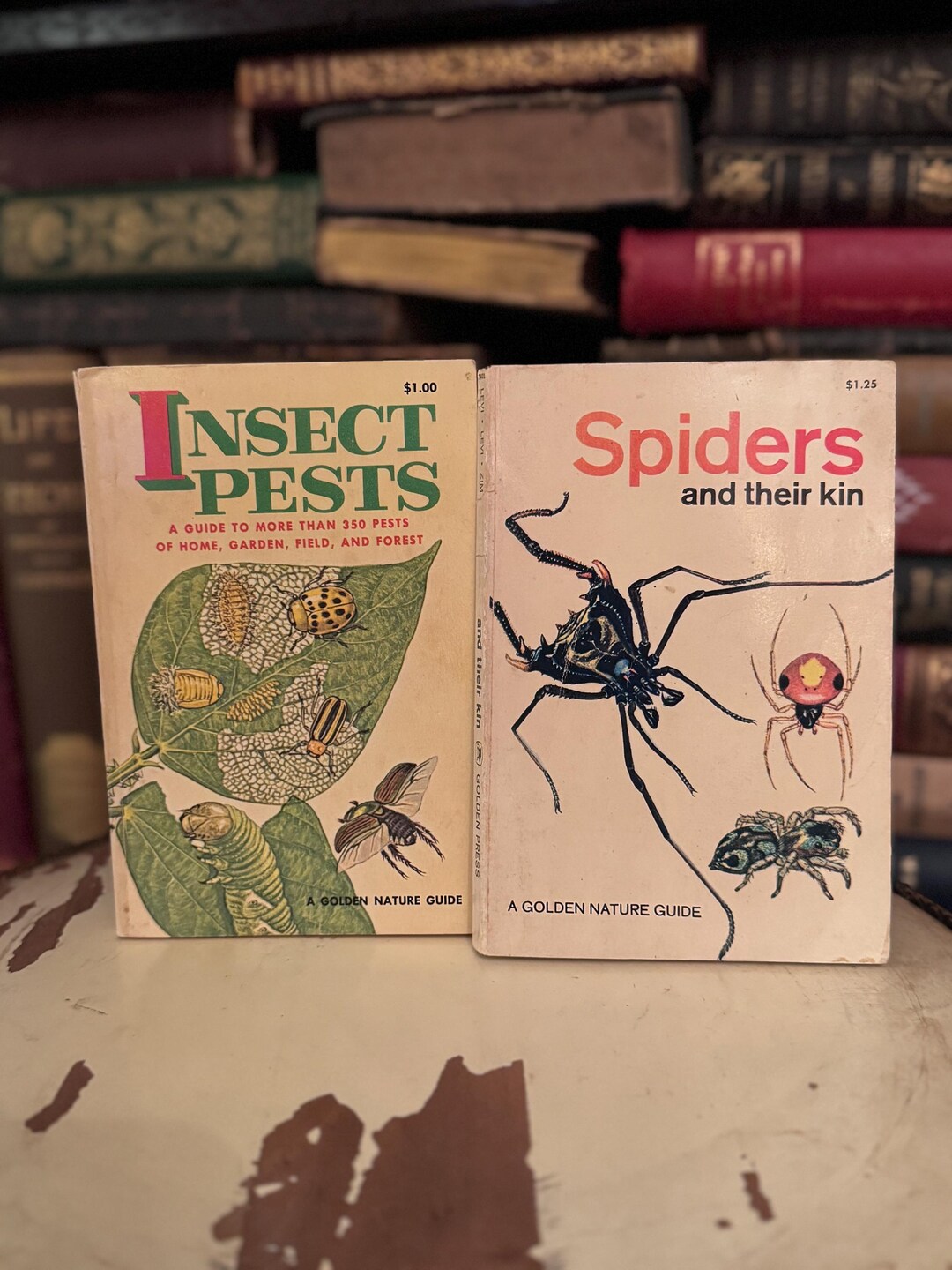 Set 2 Vintage Books Golden Books Insect Pests Spiders and Their Kin ...