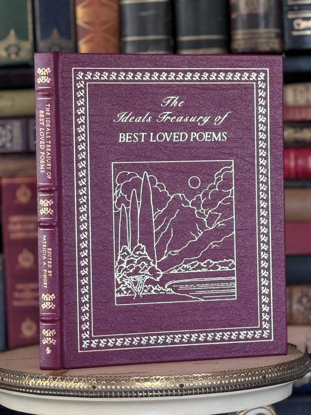 The Ideals Treasury of Best Loved Poems Leather Book Gold Gilding ...