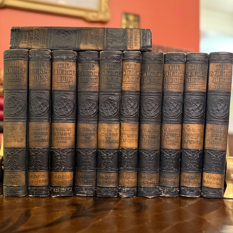 Antique Encyclopedia Sets - Etsy