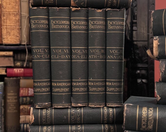 Antique 1898 Complete 30 Set of Encyclopedia Britannica Latest Edition ...