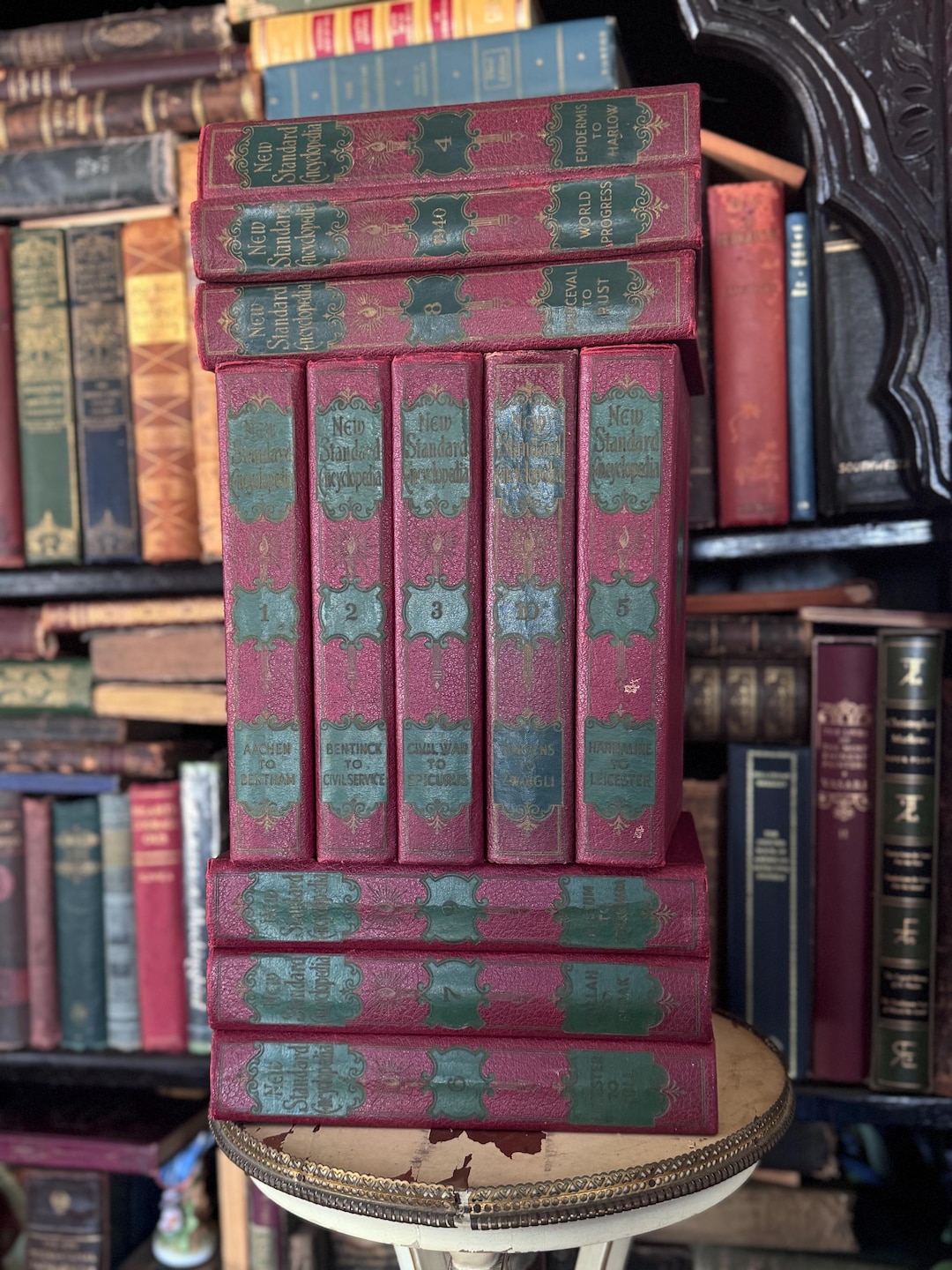 1940 New Standard Encyclopedia Complete Set 11 Volume Instant Library ...