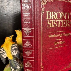Vintage Book Bronte Sisters Wuthering Heights Jane Eyre Hardcover ...