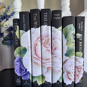 Custom Curated Floral Design Books Decorative Bookshelf Decor Authentic ...