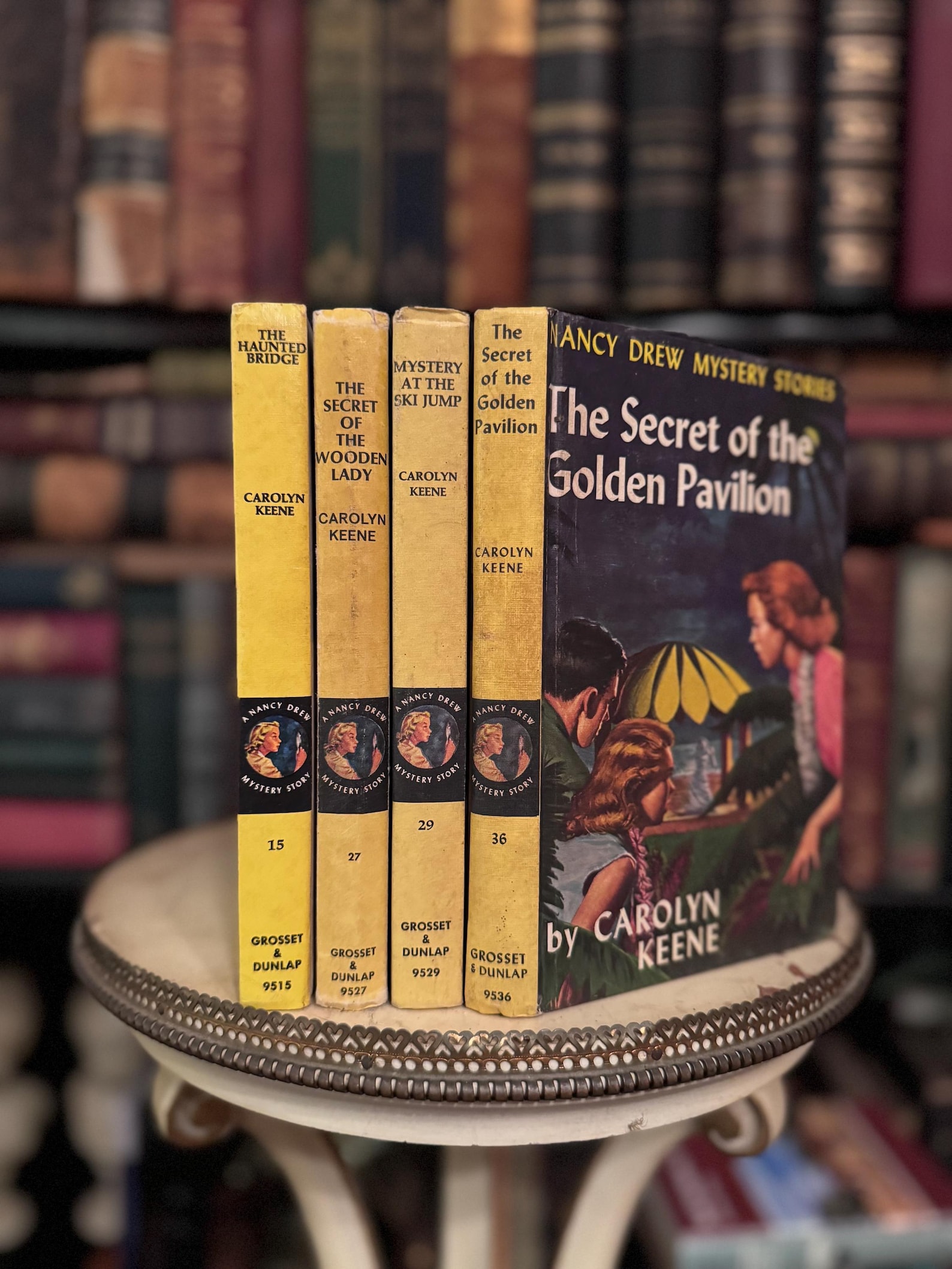 Vintage Nancy Drew Set of 4 Library Vintage Books Carolyn Keene Rare ...
