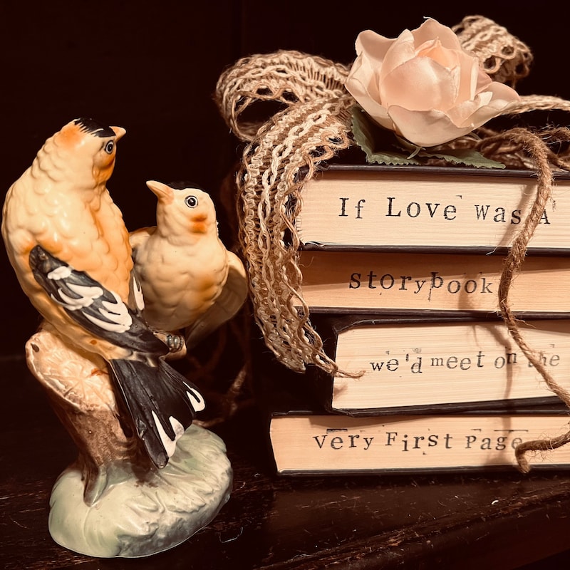 Stamped Book Stack - Etsy