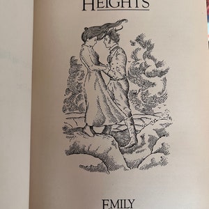 Vintage Book Bronte Sisters Wuthering Heights Jane Eyre Hardcover ...