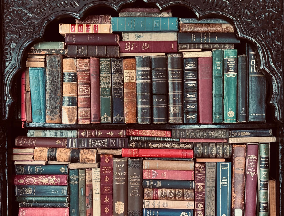 Book Bundle Random Designer Decorative Vintage Books Reading Book ...