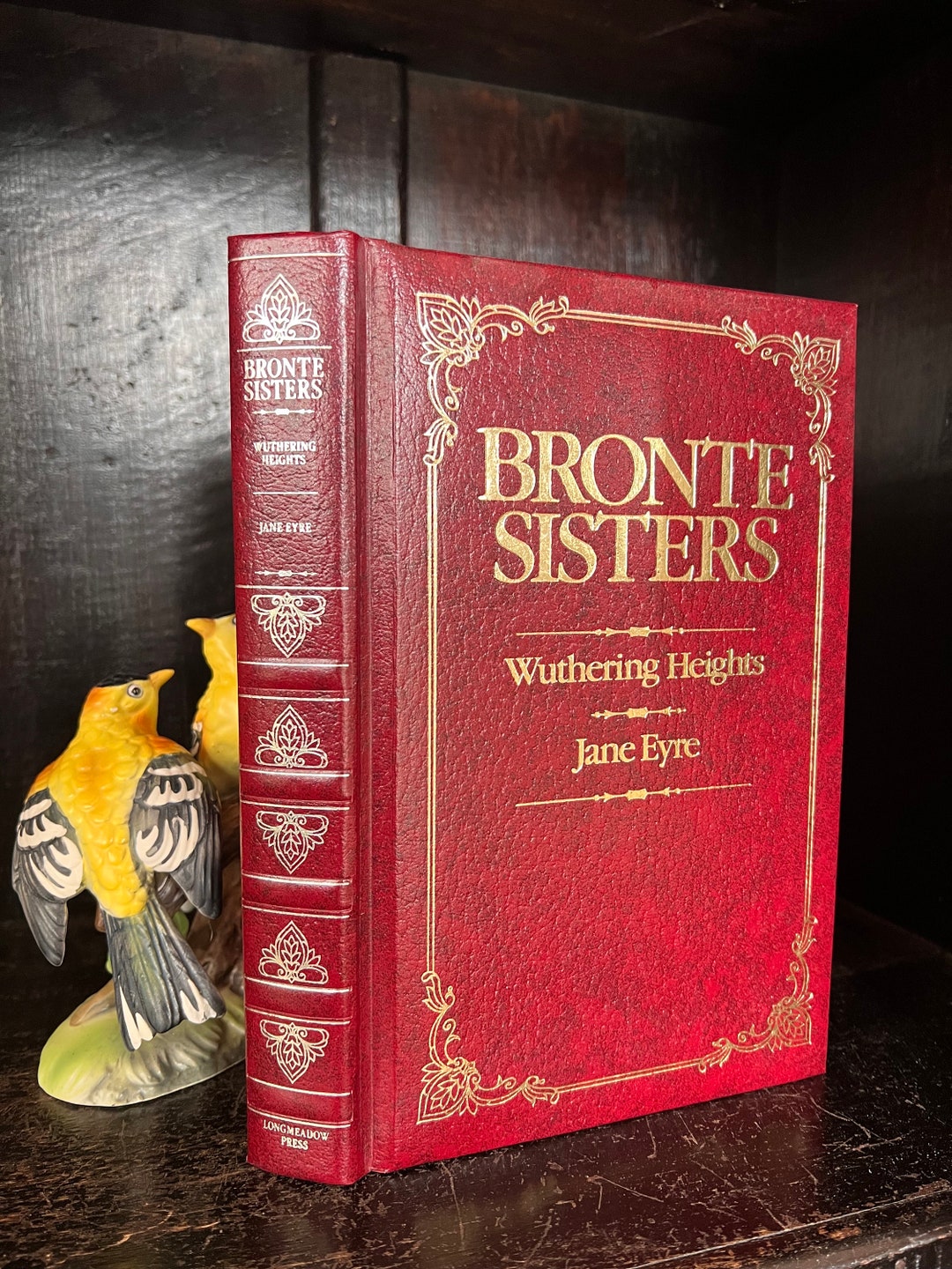 Vintage Book Bronte Sisters Wuthering Heights Jane Eyre - Etsy