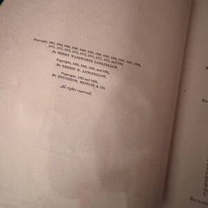 Longfellow Poetry Classic Antique Book Hardcover Gold Embossed ...