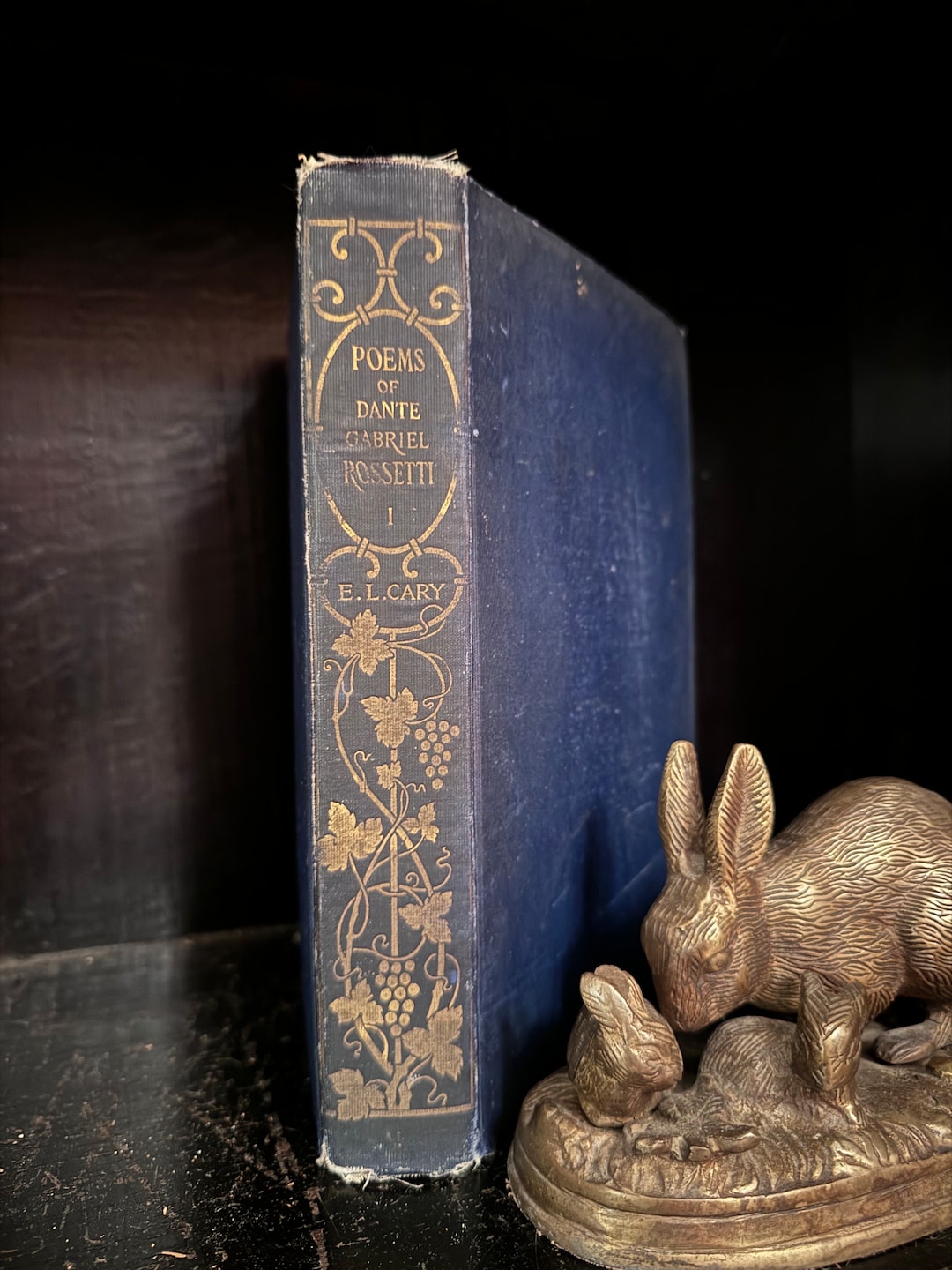 Antique Poetry Book Poems by Dante Gabriel Rossetti With Illustrations ...