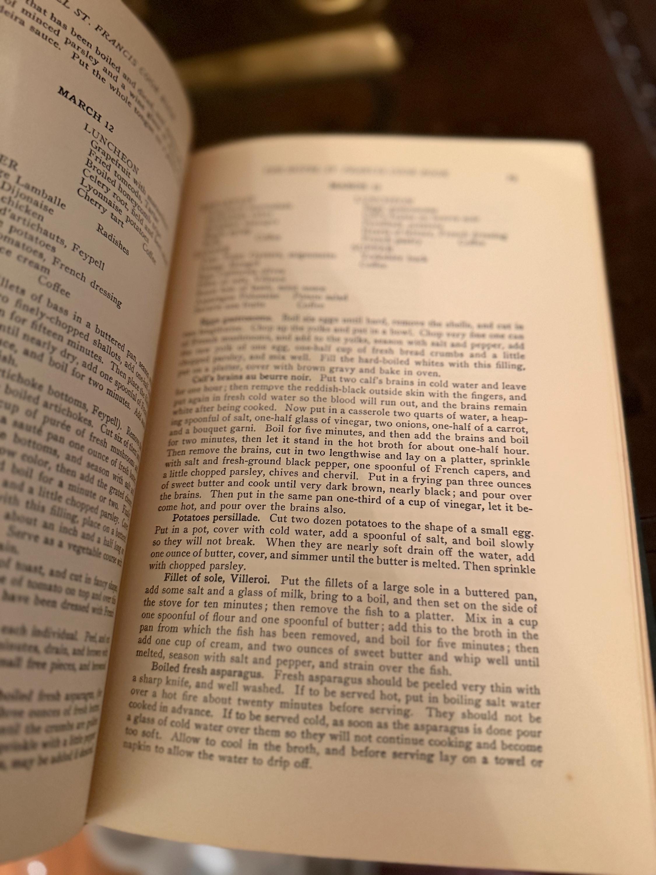 1919 Hotel St Francis Cook Book | Victor Hirtzler | Vintage Cookbook ...