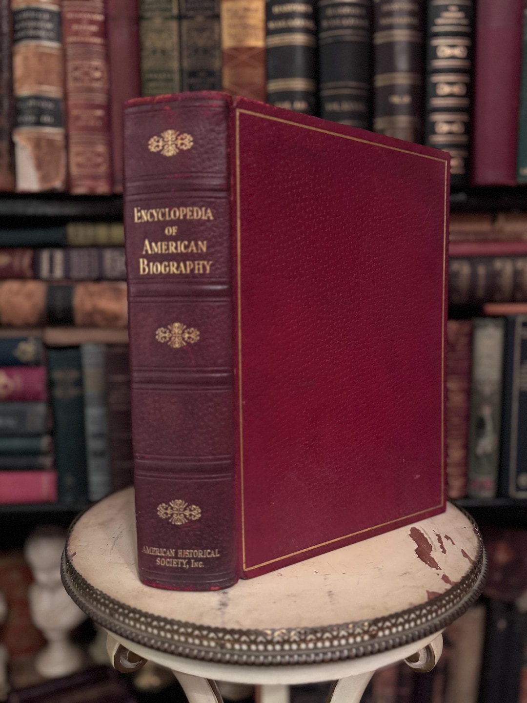 Encyclopedia of American Biography New Series Leather Bound Vintage ...