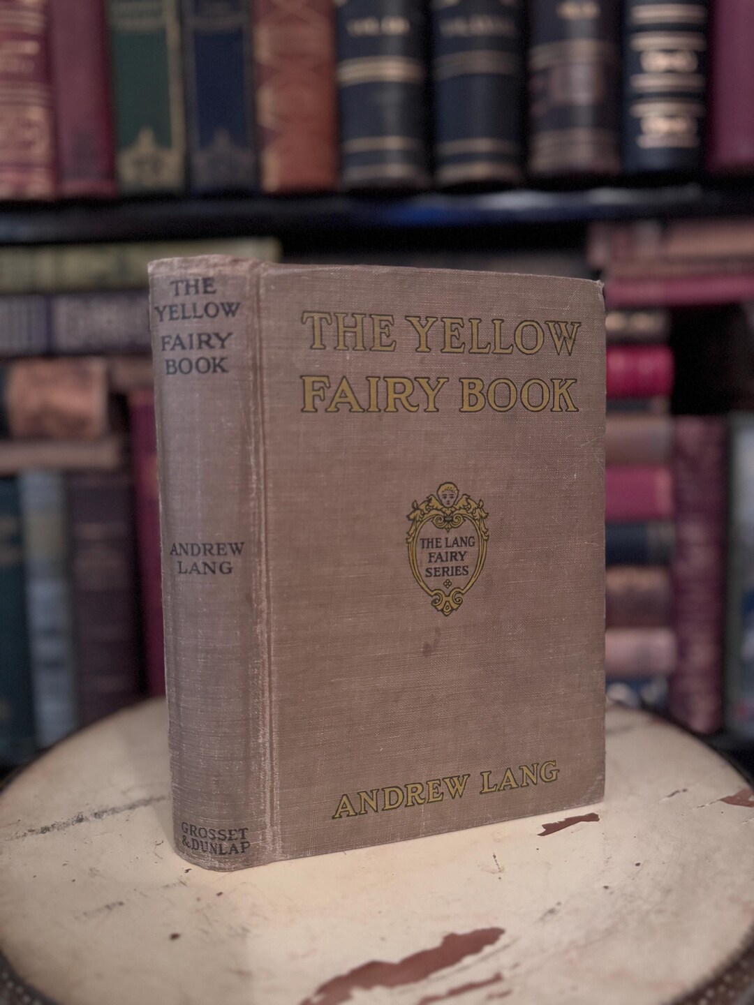 Antique Book the Yellow Fairy Book Andrew Lang Thumbelina Fairy Tales ...
