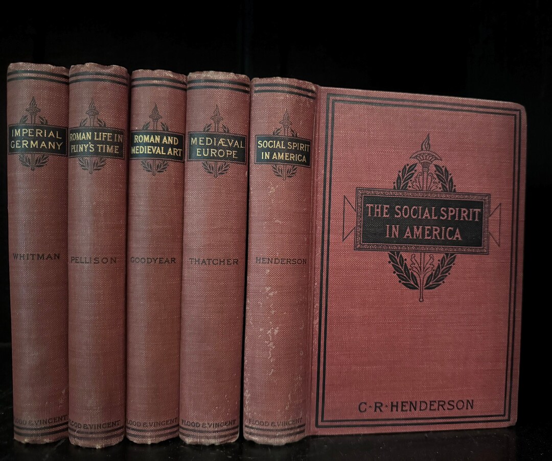 Antique Books Collection Set of 5 History Roman Medieval Europe ...