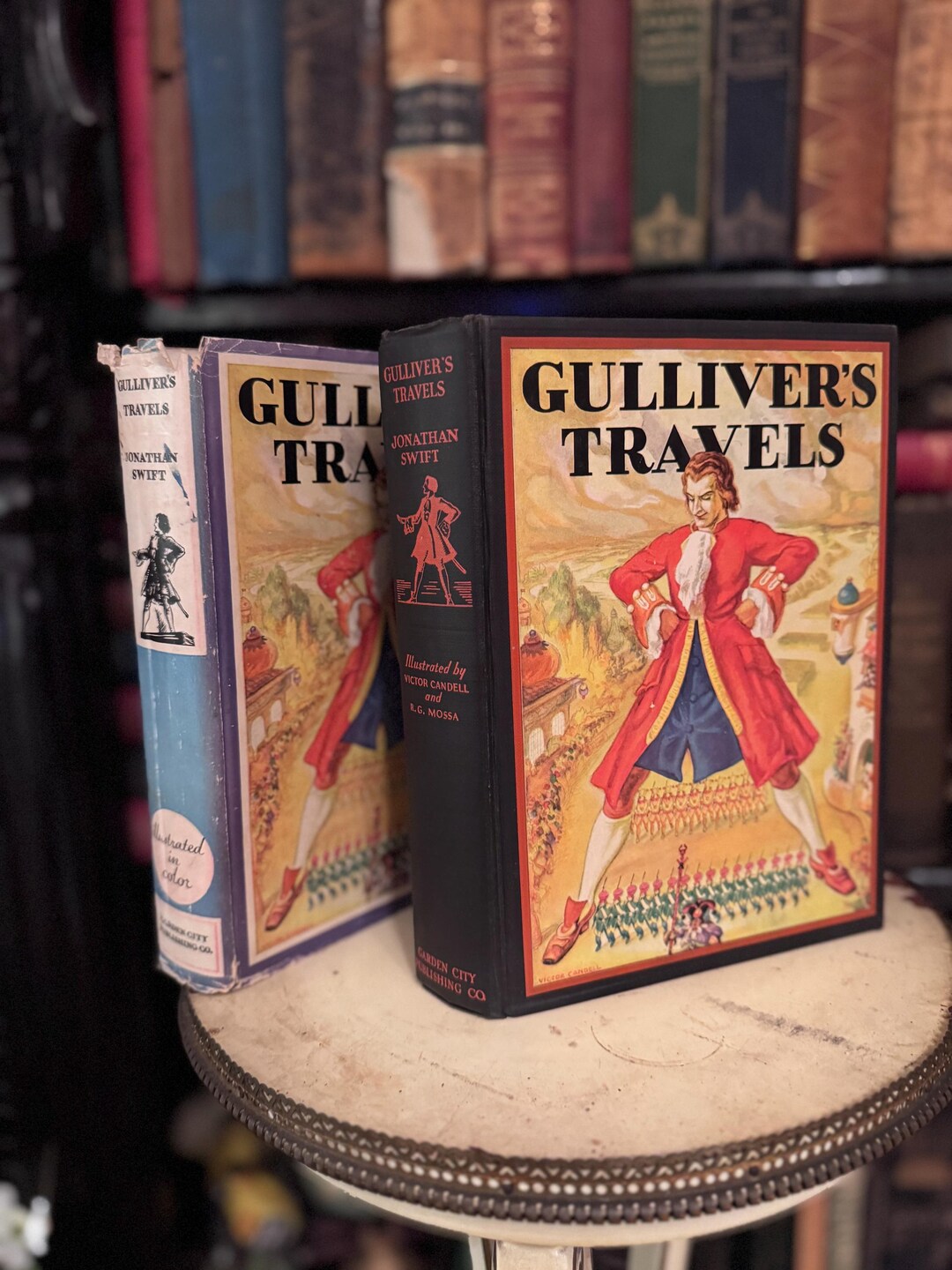 Gullivers Travels With Dust Jacket Collectible Library Vintage Book ...