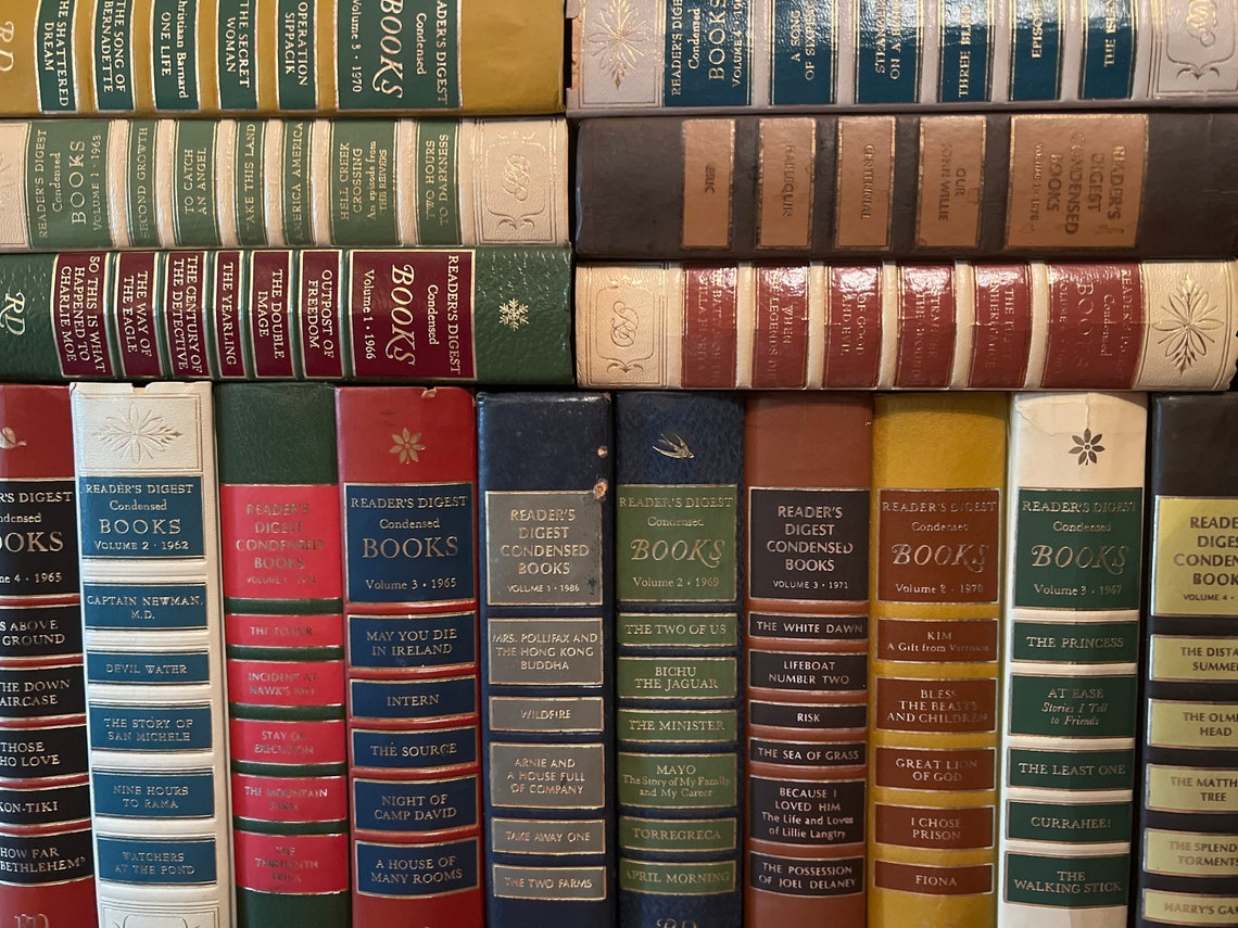 Set of 5 Vintage Readers Digest Wedding Centerpiece Book Stacks ...