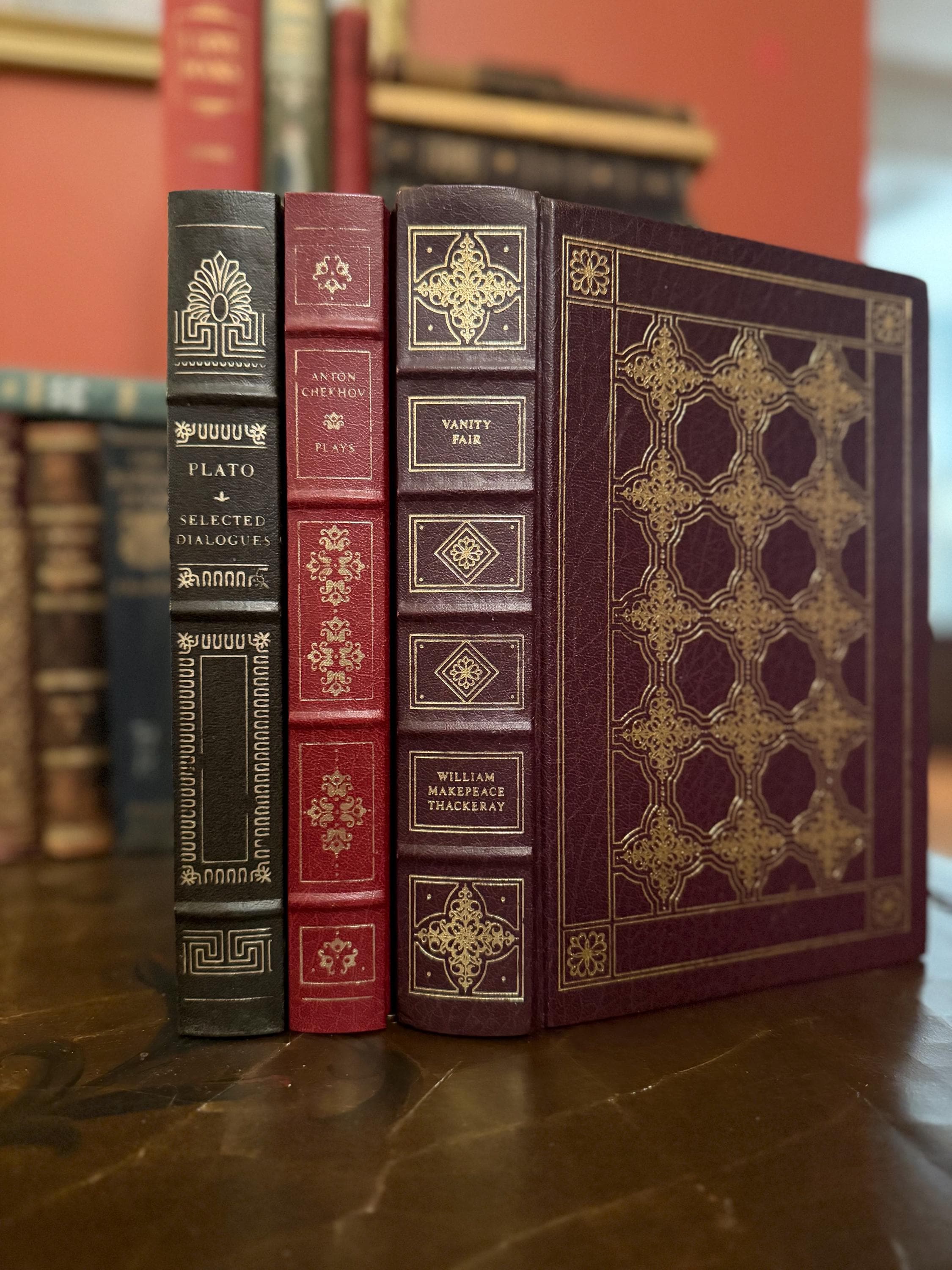 Franklin Library Leather Book Set | Vanity Fair, Plato Selected ...