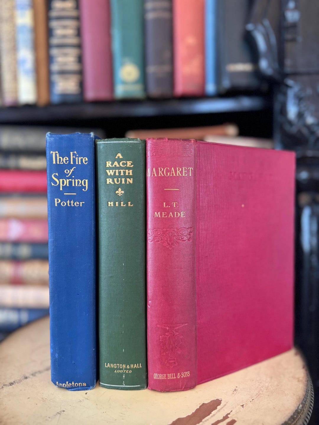 Set of 3 Antique Vintage Books Authentic Books Curated Farmhouse Decor ...