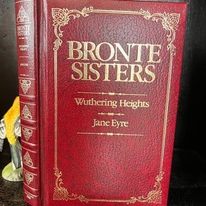 Vintage Book Bronte Sisters Wuthering Heights Jane Eyre Hardcover ...