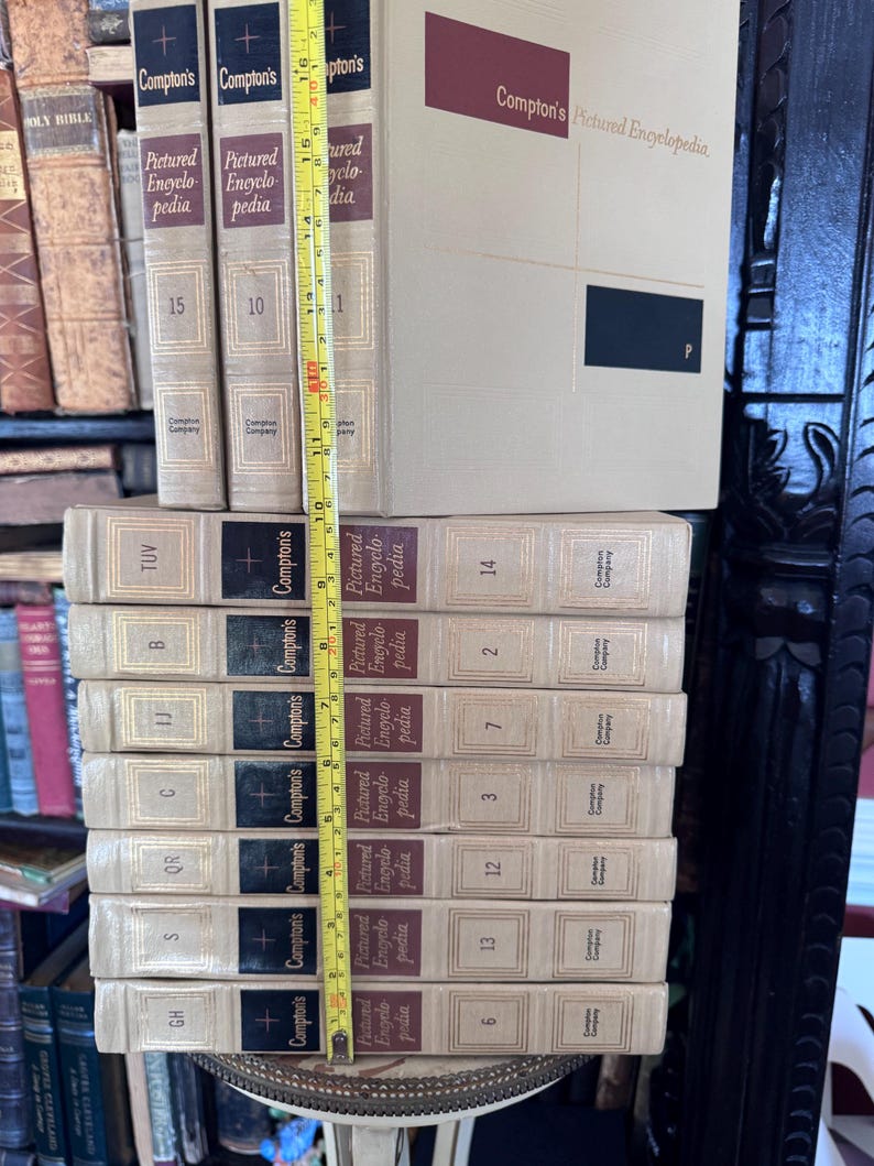 1963 Comptons Pictured Encyclopedia Complete Set 15 Volume Instant ...
