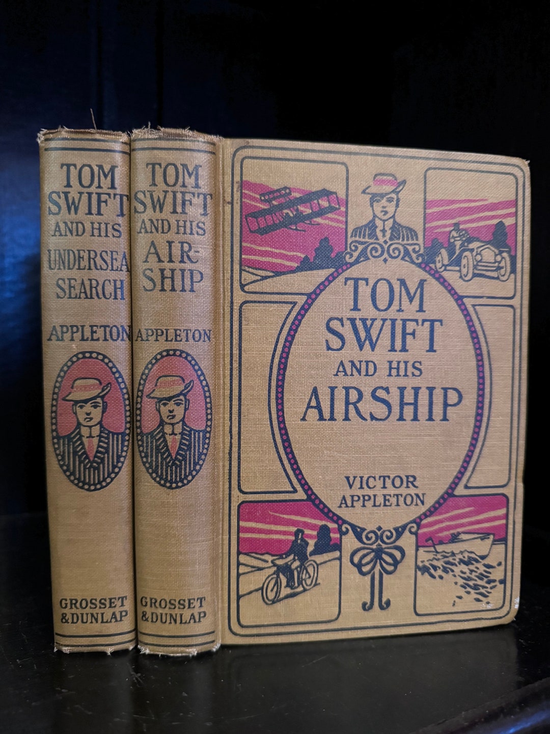 Set of 2 Antique Tom Swift 1910 Books Rare Authentic Hardcover Find ...