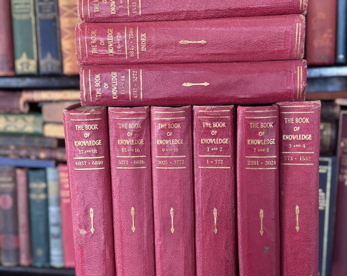 Book of Knowledge Encyclopedia Complete Set Volume 1945 Library ...