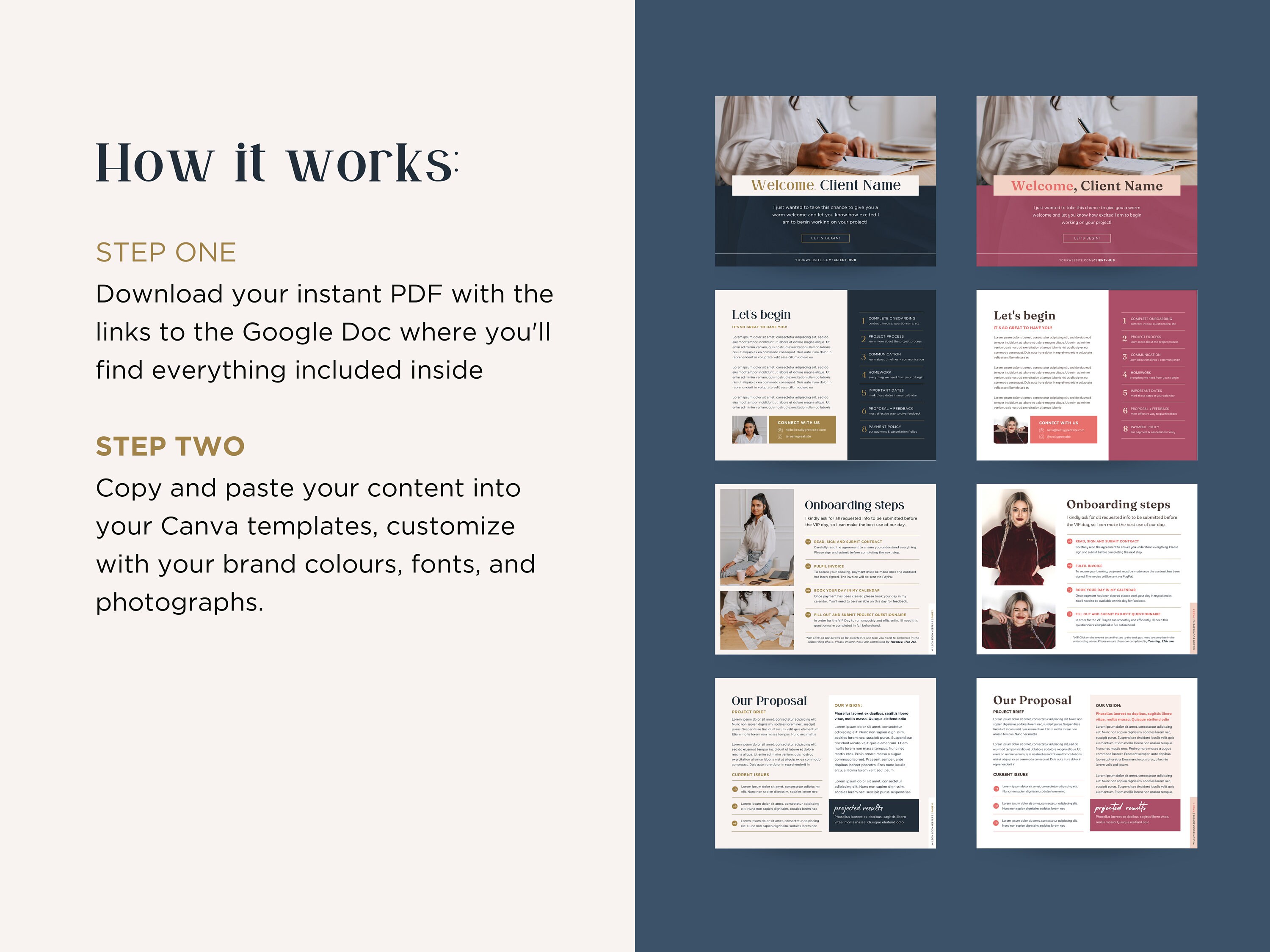 VIP Day Welcome Packet Canva Template for Bookkeepers, Accountants ...