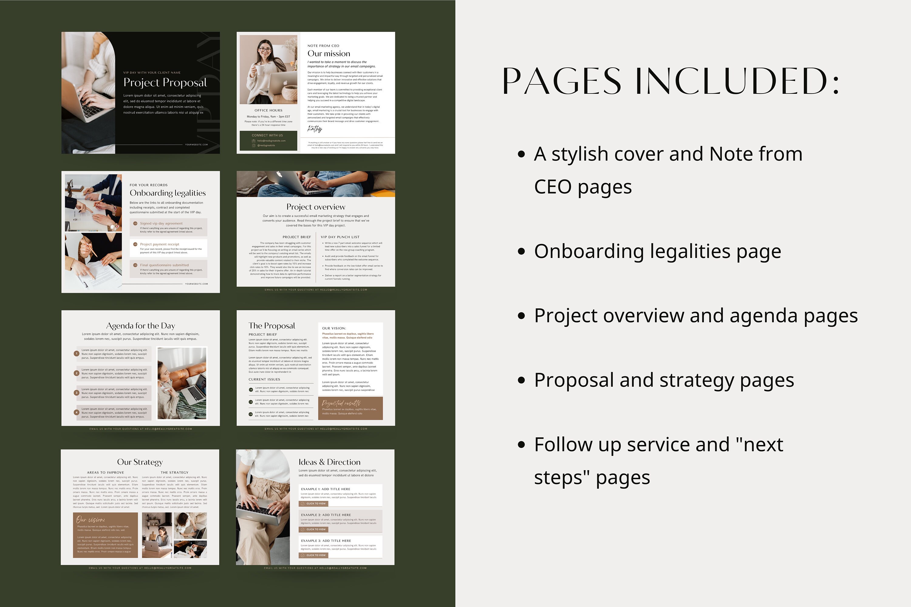 VIP Day Project Proposal Canva Template, Project Strategy and Agenda ...
