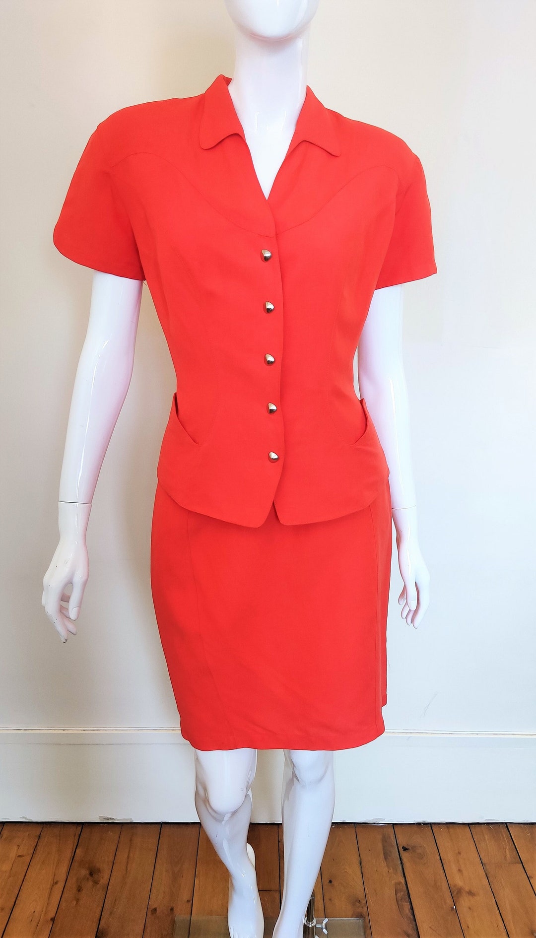 Thierry Mugler Orange Red Space Active Couture Couturissime Evening ...