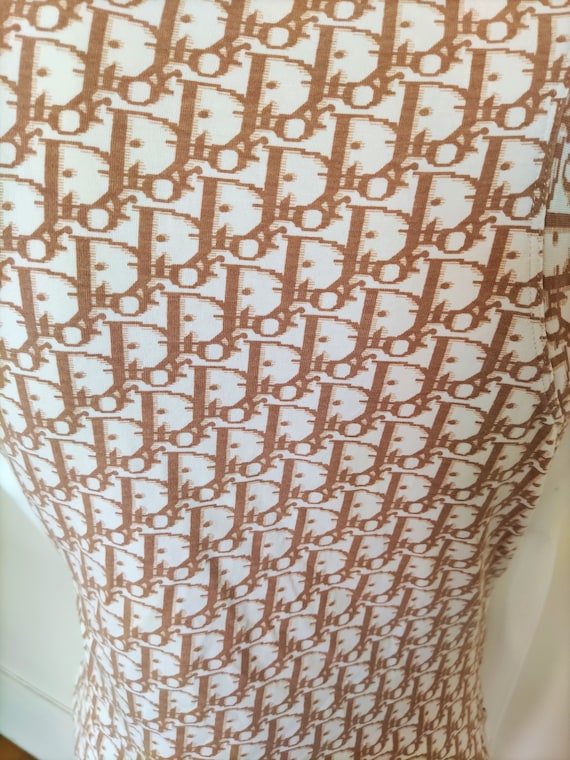 Christian Dior Monogram Logo Text Embroidered Floral … - Gem