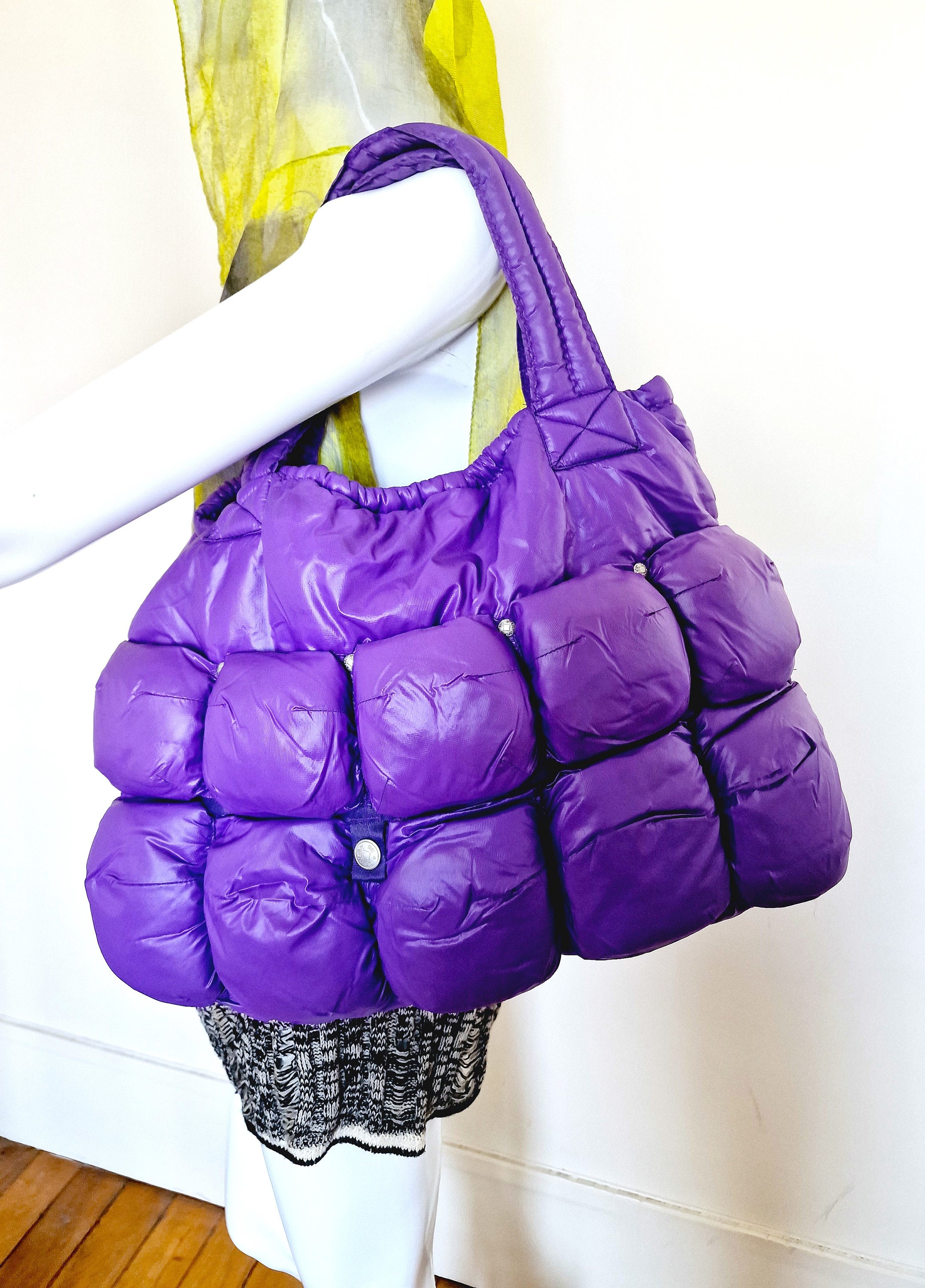 Marithé François Girbaud Pokachu Nylon Multi Pocket Violet Purple Metal ...